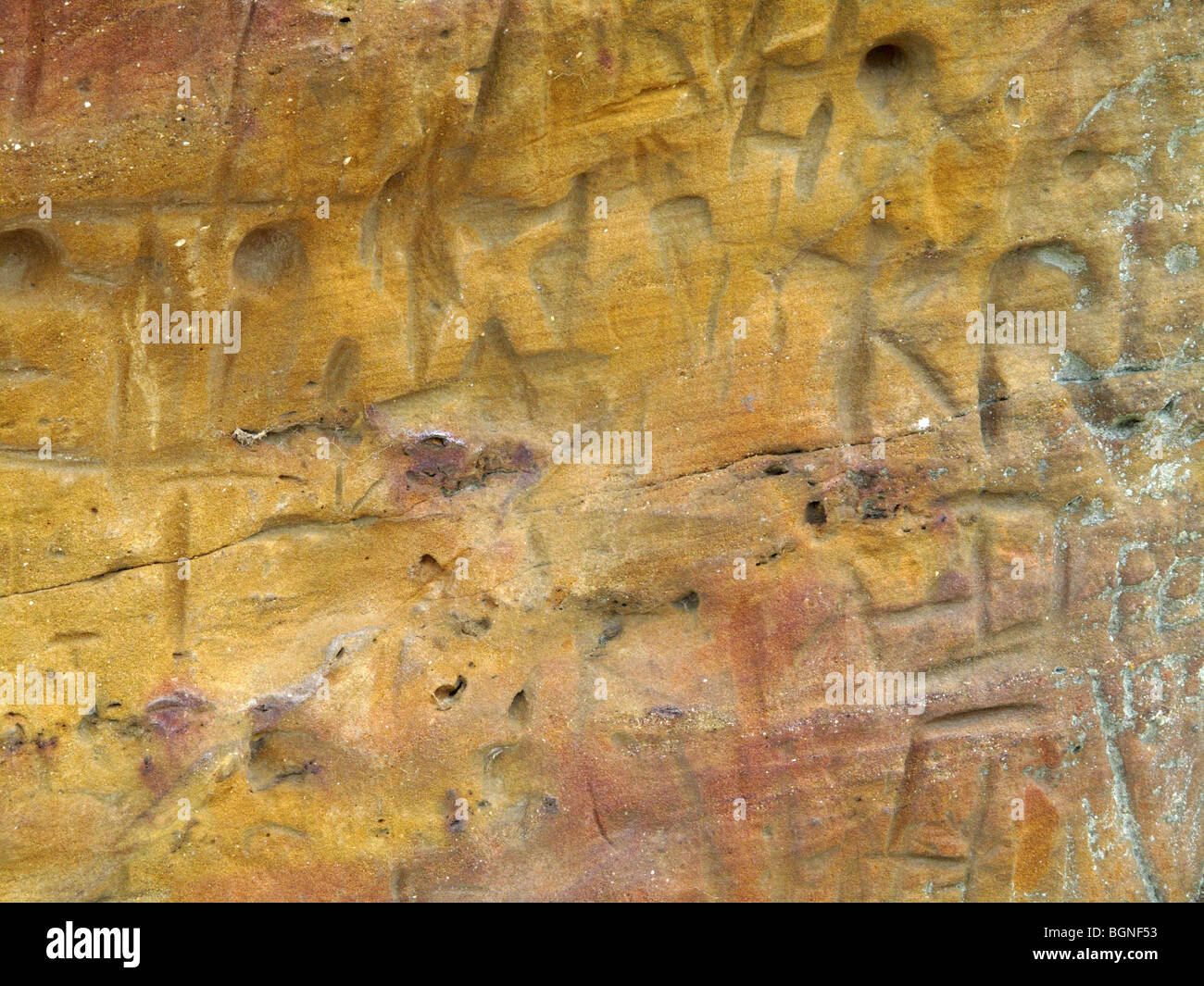 Graffiti on rock hi-res stock photography and images - Alamy