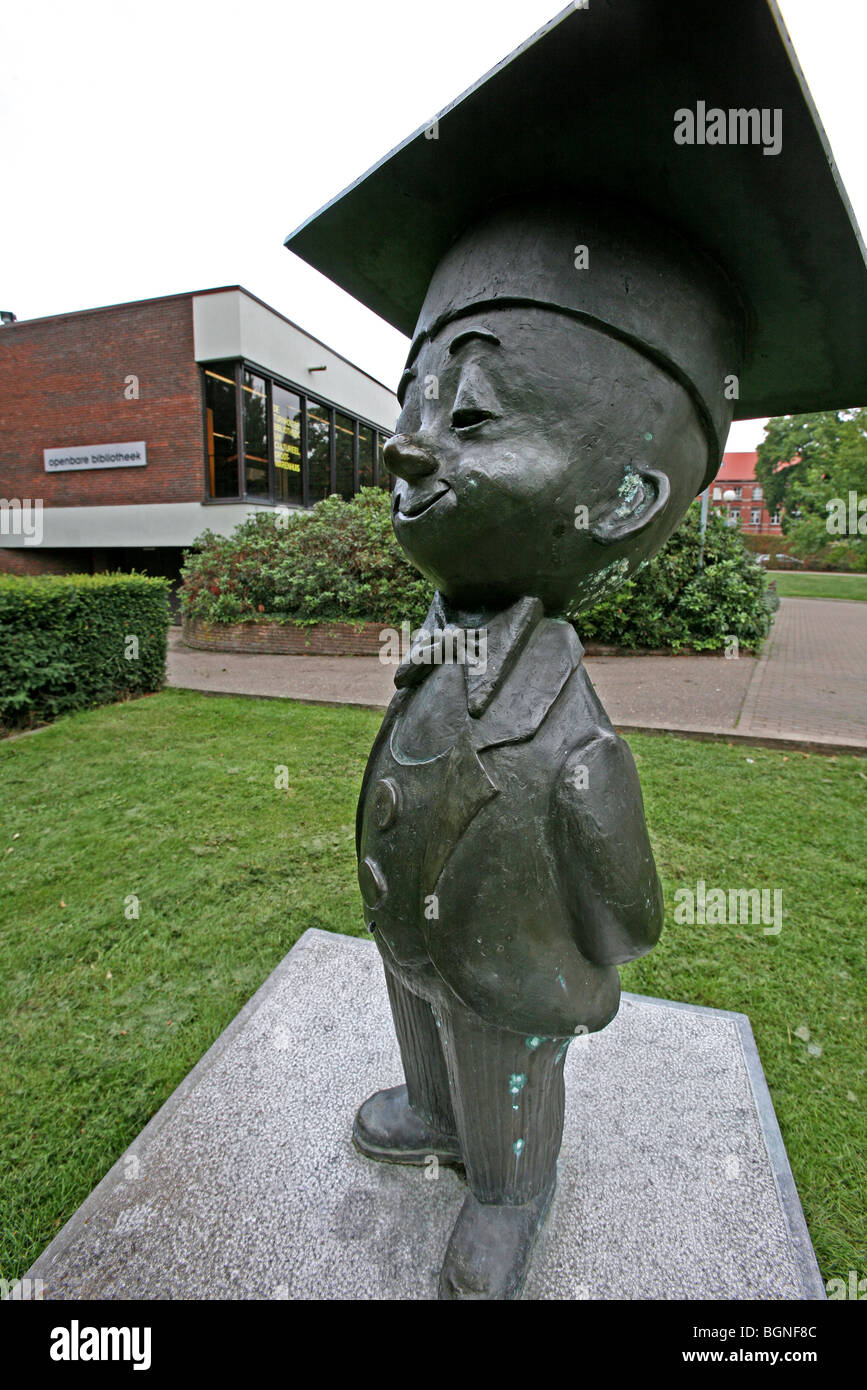 Statue of the comic character Adhemar, Turnhout, Belgium Stock Photo ...