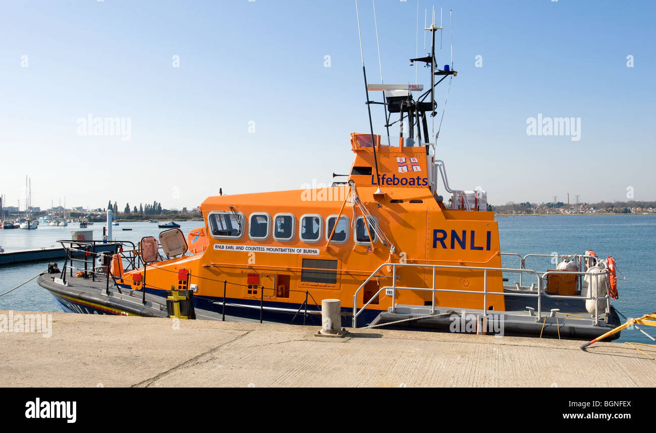 Lifeboat moored at the RNLI Headquarters Poole Dorset Stock Photo - Alamy