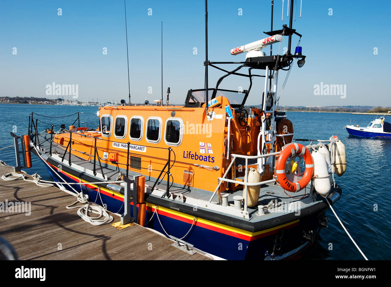 Lifeboat moored at the RNLI Headquarters Poole Dorset Stock Photo - Alamy