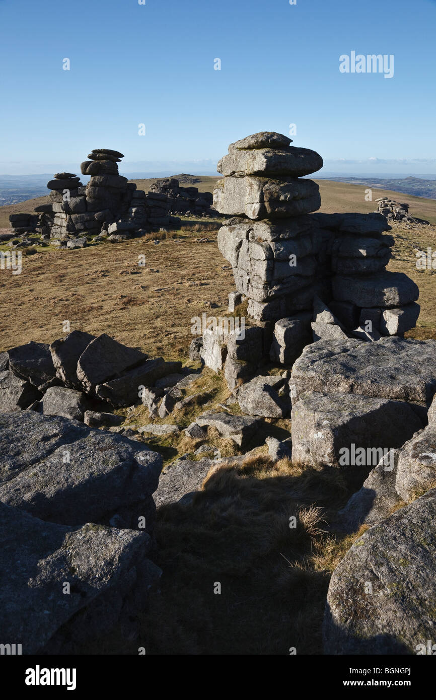 Great Staple Tor, Dartmoor National Park, Devon Stock Photo - Alamy