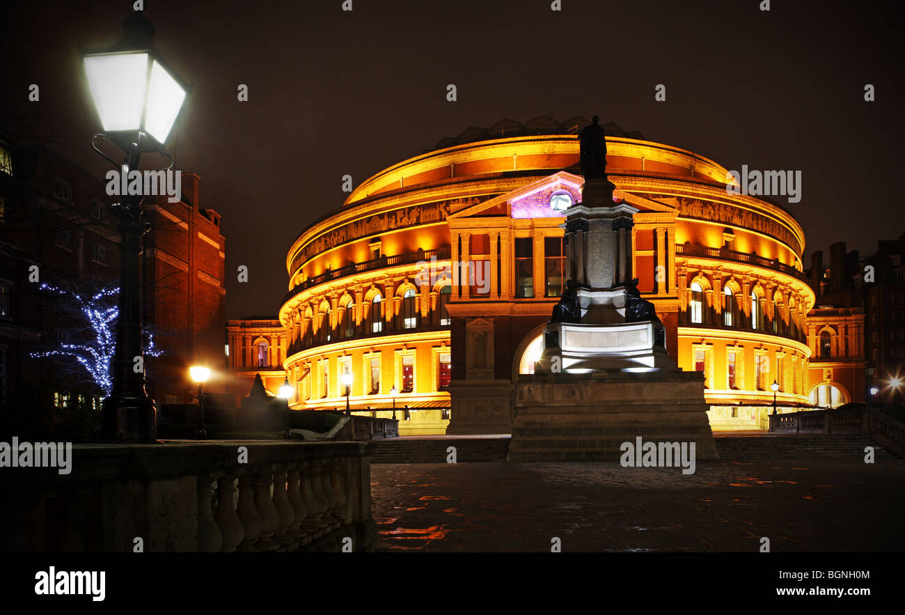 The Royal Albert Hall at night Stock Photo - Alamy