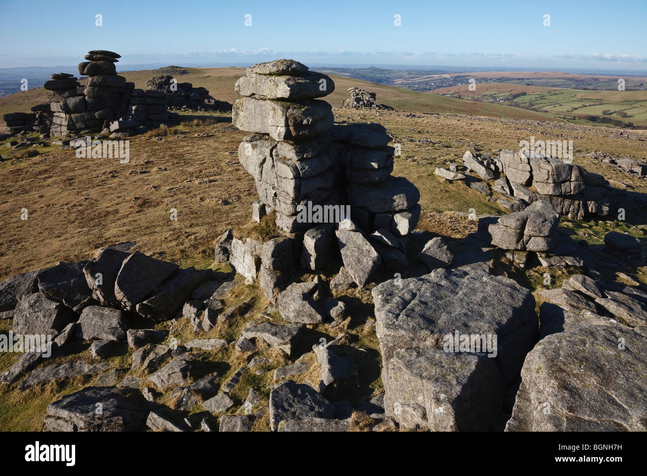 Great Staple Tor, Dartmoor National Park, Devon Stock Photo - Alamy
