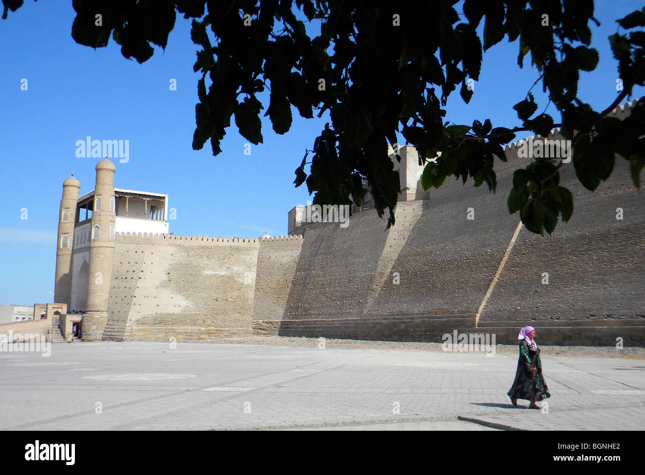 The wall, Bukhara, Uzbekistan Stock Photo - Alamy