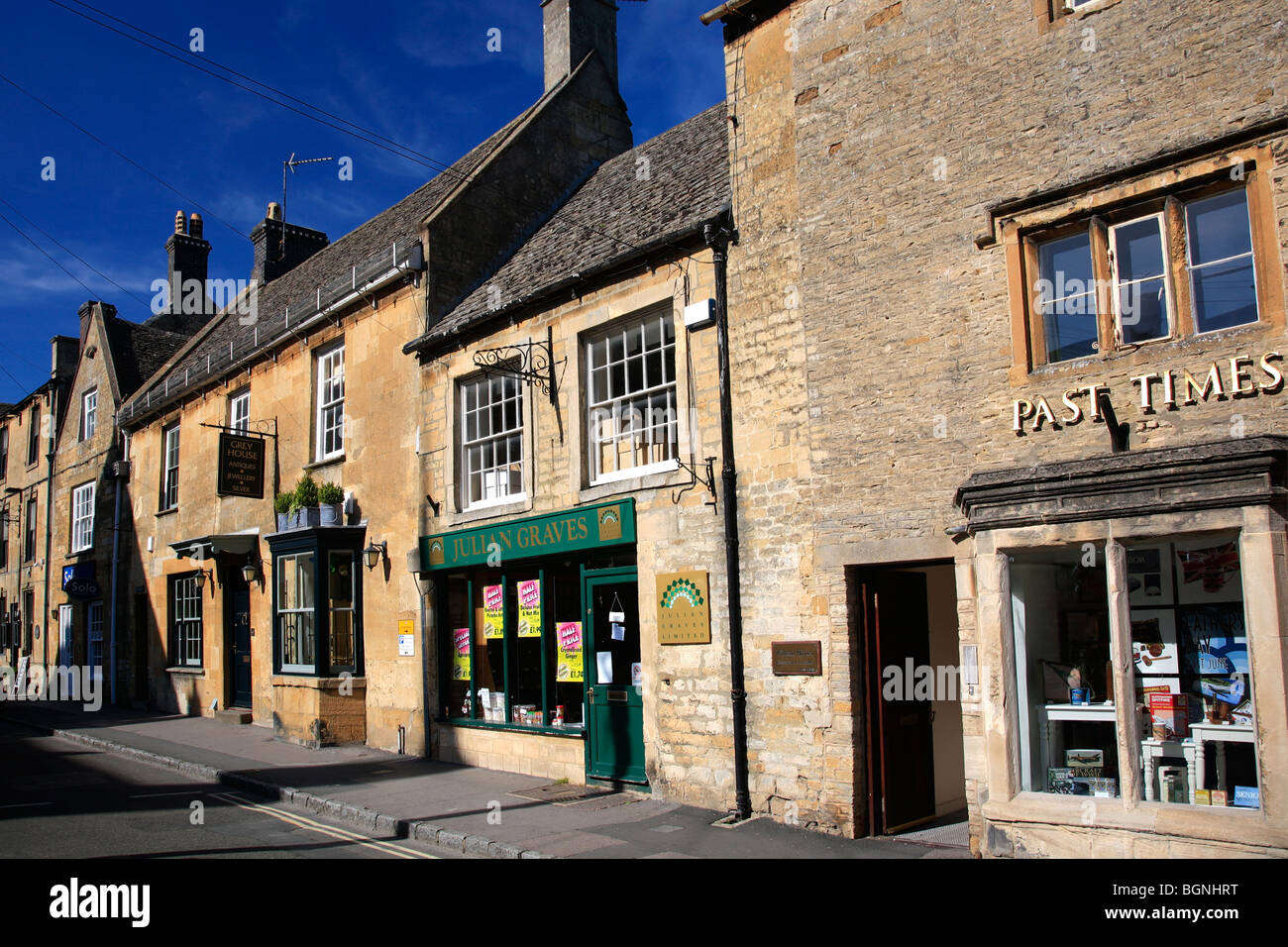 Shops Stow on the Wold Town Gloucestershire Cotswolds England UK Stock ...