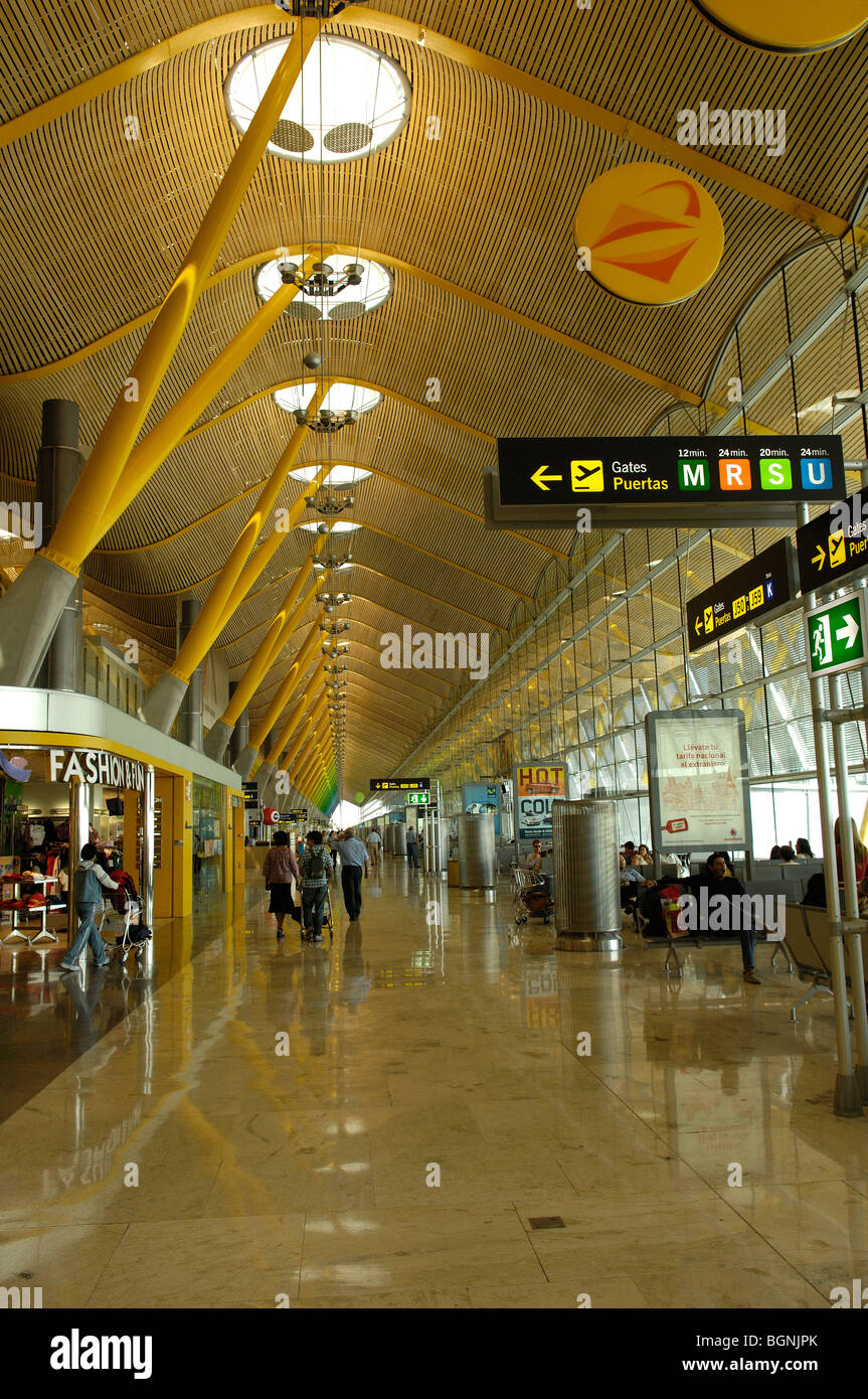 Barajas International Airport Terminal, Madrid, Spain Stock Photo - Alamy
