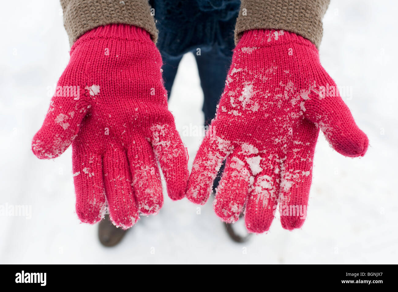Hands and snowballs hi-res stock photography and images - Alamy