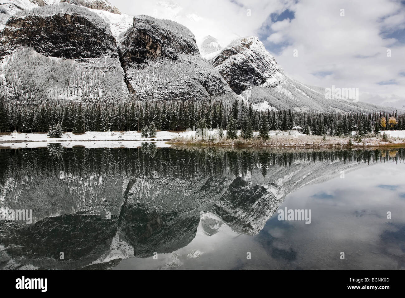 Beautiful mountain in snowy alberta hi-res stock photography and images - Alamy