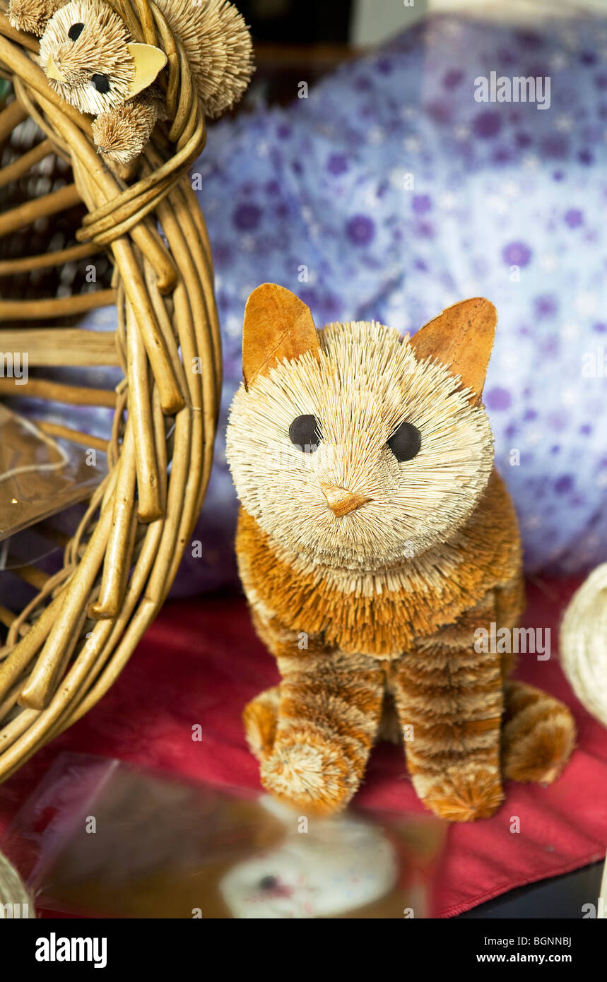 cat from straw in shaw case Stock Photo - Alamy