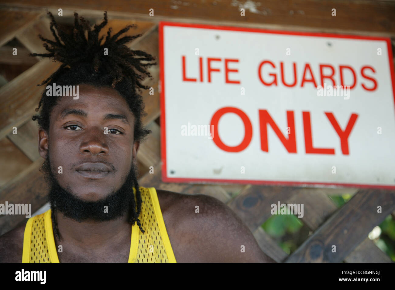 Portrait of a young man in Tobago Stock Photo - Alamy
