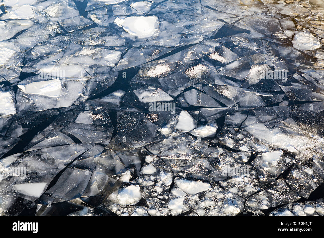 Cracked Ice Pattern Stock Photo - Alamy