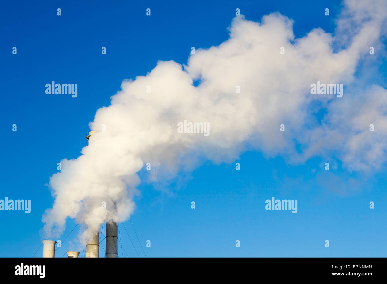 Pipe with a smoke Stock Photo - Alamy
