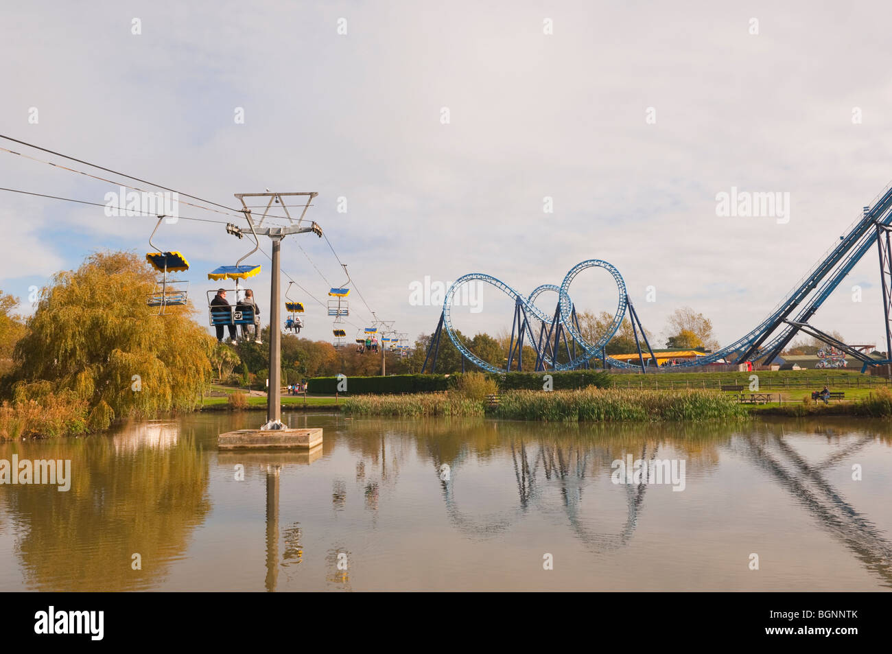 The Chair Lift ride at Pleasurewood Hills Theme Leisure Park at Gunton ...