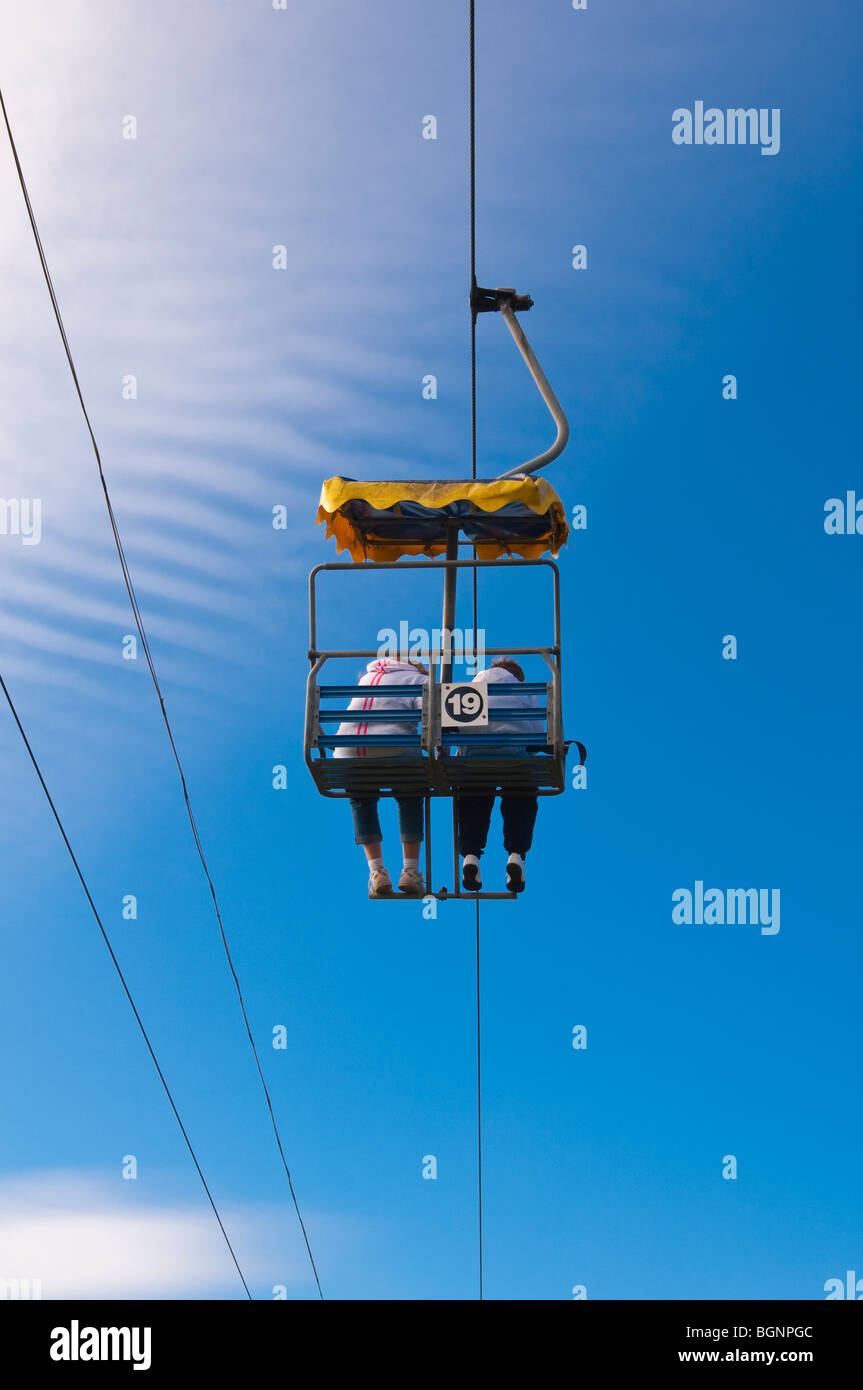 The Chair Lift ride at Pleasurewood Hills Theme Leisure Park at Gunton ...