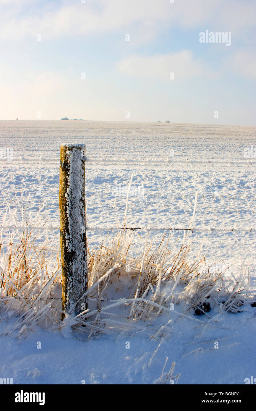 Cold frosty icy sunny day Stock Photo - Alamy