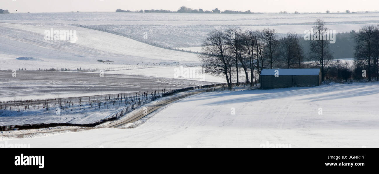 Cold frosty icy sunny day Stock Photo - Alamy