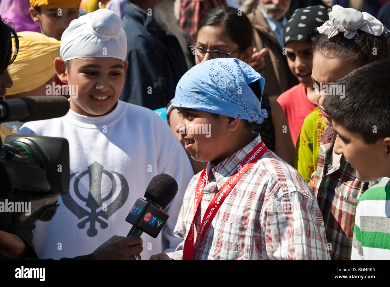 Annual spring Vaisakhi parade in Toronto, celebrating the Sikh culture ...