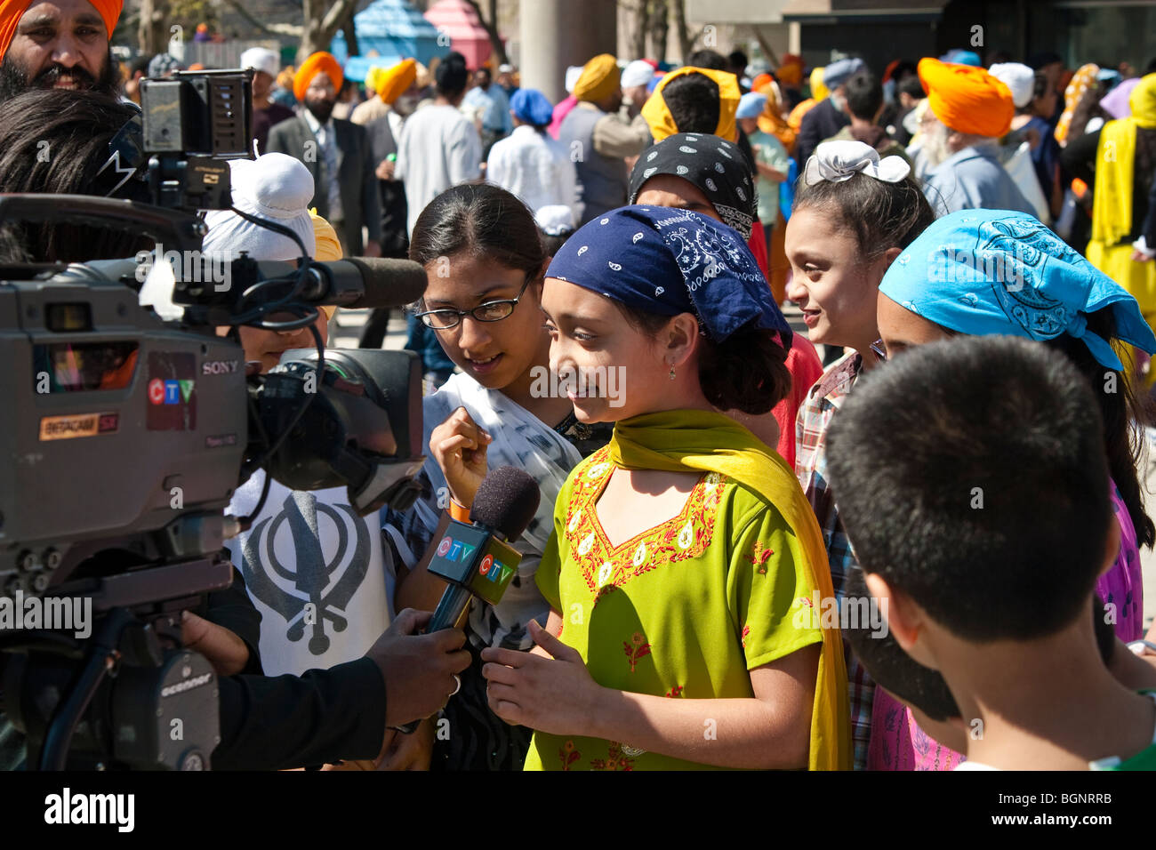 Annual spring Vaisakhi parade in Toronto, celebrating the Sikh culture ...