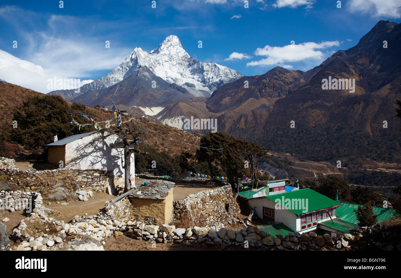 Upper Pangboche Everest Region Himalayas Nepal Asia Stock Photo - Alamy