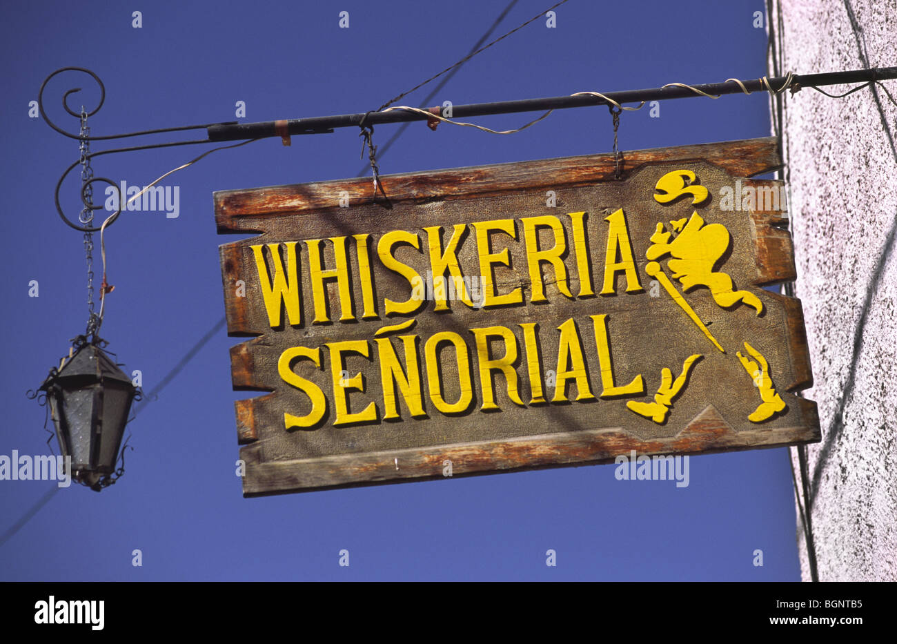 Bar sign. Potosi, Bolivia Stock Photo - Alamy