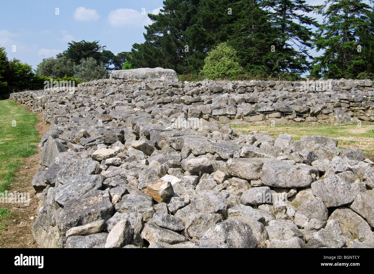 The tumulus / burial mound of Er-Grah, Locmariaquer, Morbihan, Lorient ...