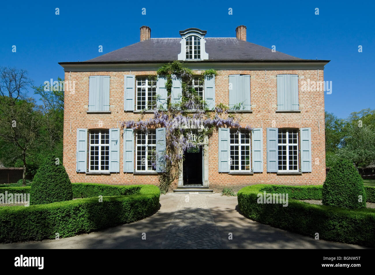 Presbytery Schriek in the open air museum Bokrijk, Belgium Stock Photo ...