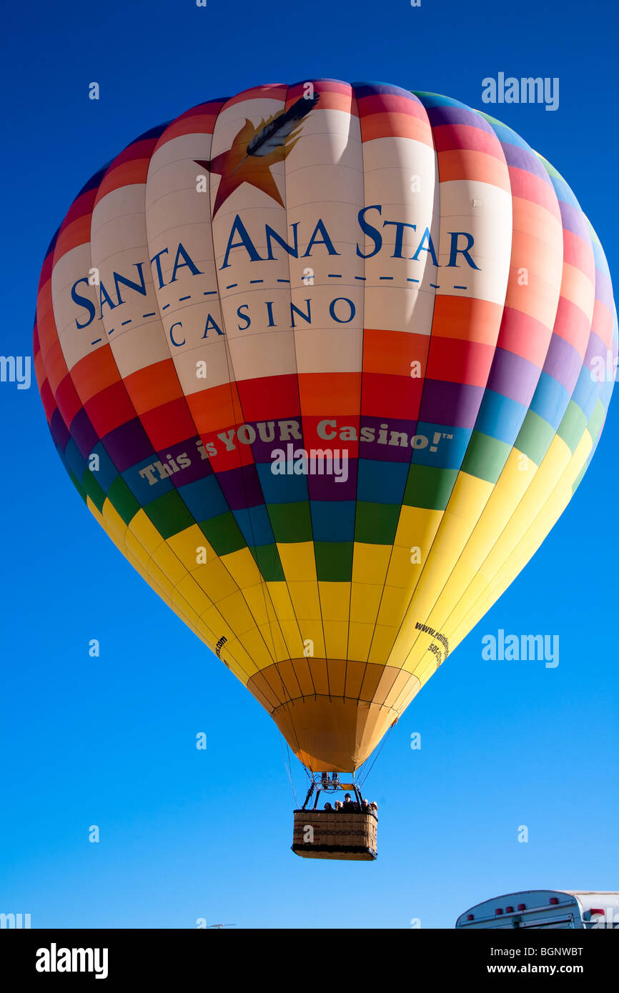 Colourful Hot air Balloon with blue sky in Albuquerque, New Mexico, USA ...