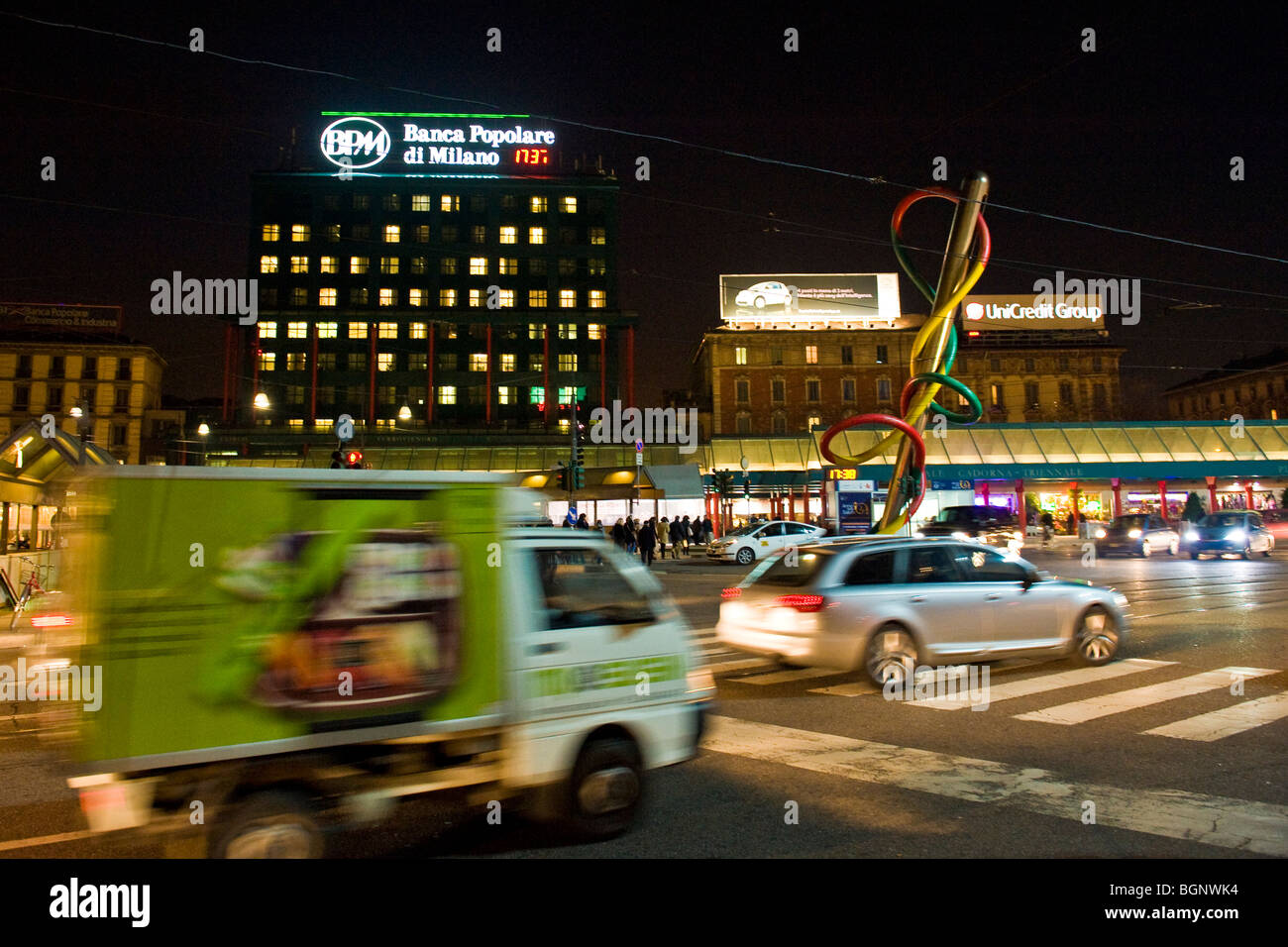 Traffic, Milan, Italy Stock Photo - Alamy