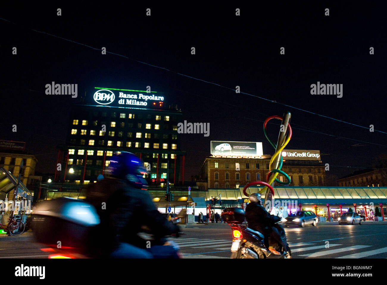 Traffic, Milan, Italy Stock Photo - Alamy