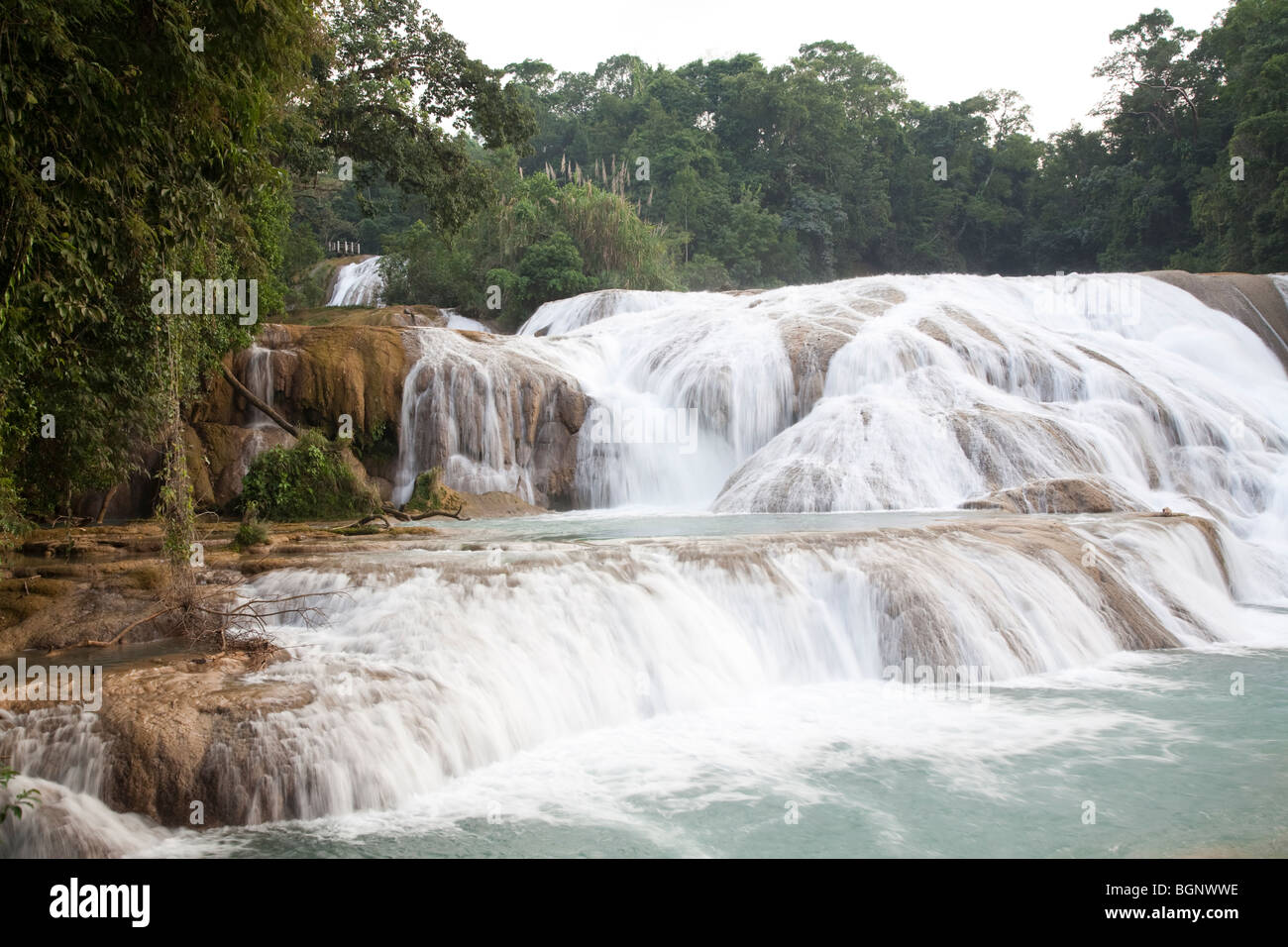 Agua Azul jungle waterfalls and rapids in Chiapas Mexico Stock Photo ...
