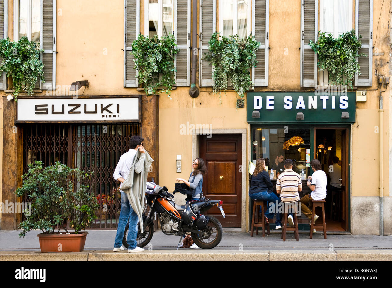 Daily life, Milan, Italy Stock Photo - Alamy