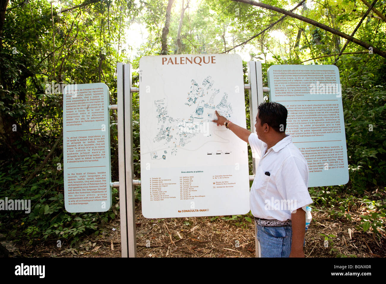 Palenque map hi-res stock photography and images - Alamy