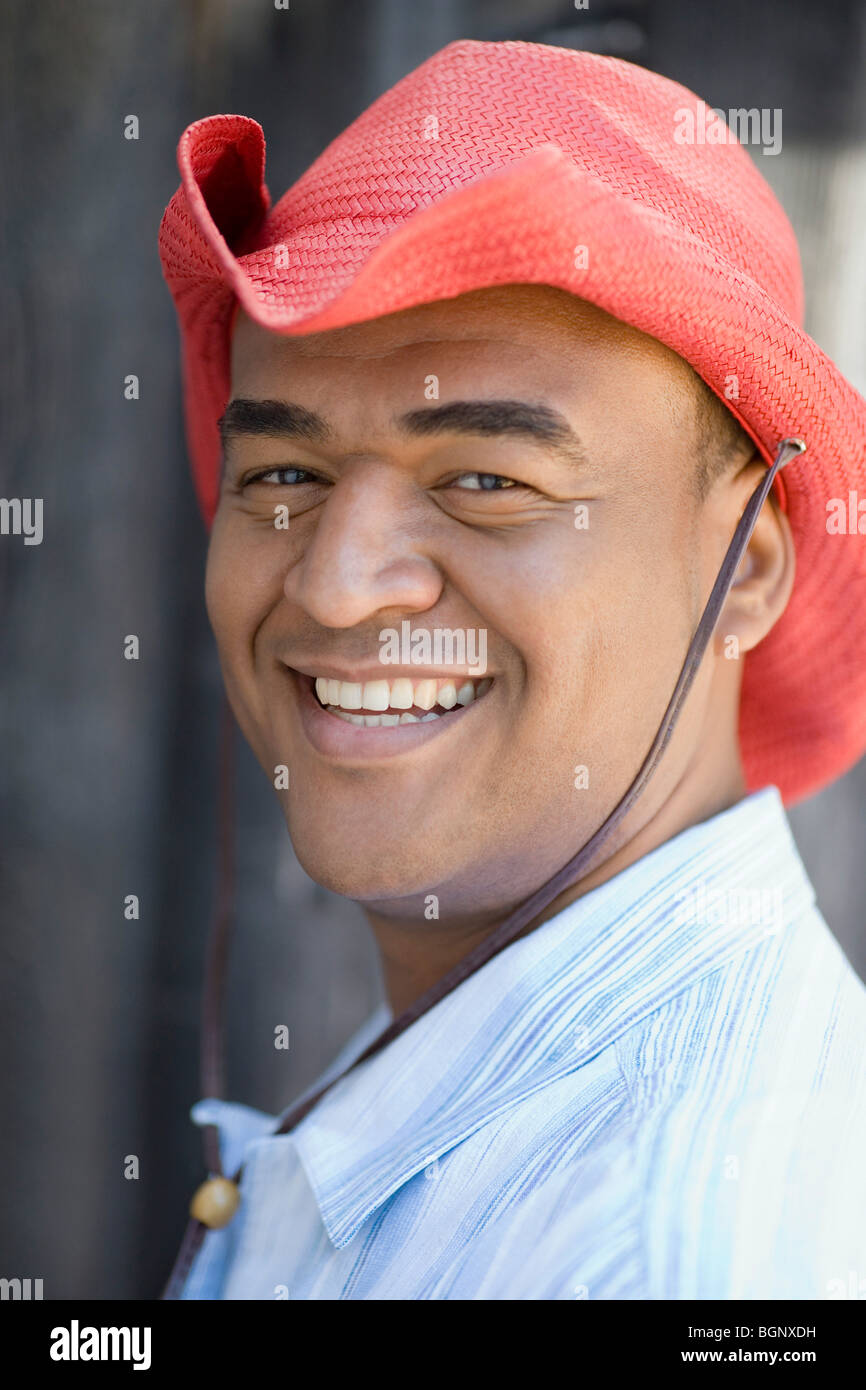 One man wearing a black hat hi-res stock photography and images - Alamy