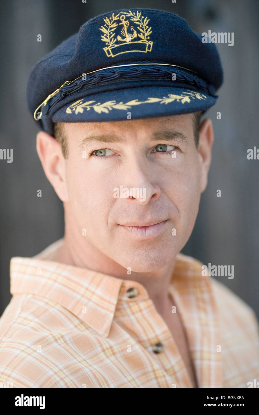 Image man wearing thinking cap hi-res stock photography and images - Alamy