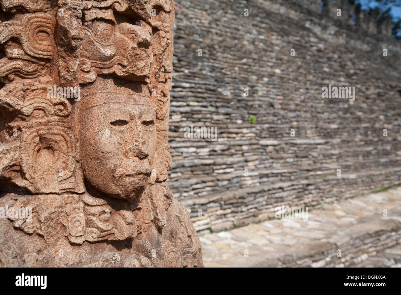 Toniná Maya Ruins archaeology site, Chiapas Mexico Stock Photo - Alamy