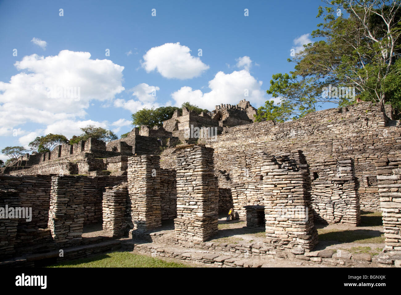 Toniná Maya Ruins archaeology site, Chiapas Mexico Stock Photo - Alamy