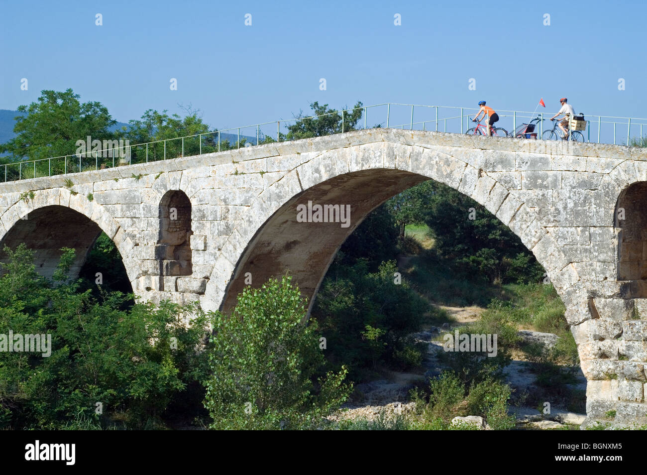 The Pont Julien / Julian Bridge, a Roman stone arch bridge over the ...
