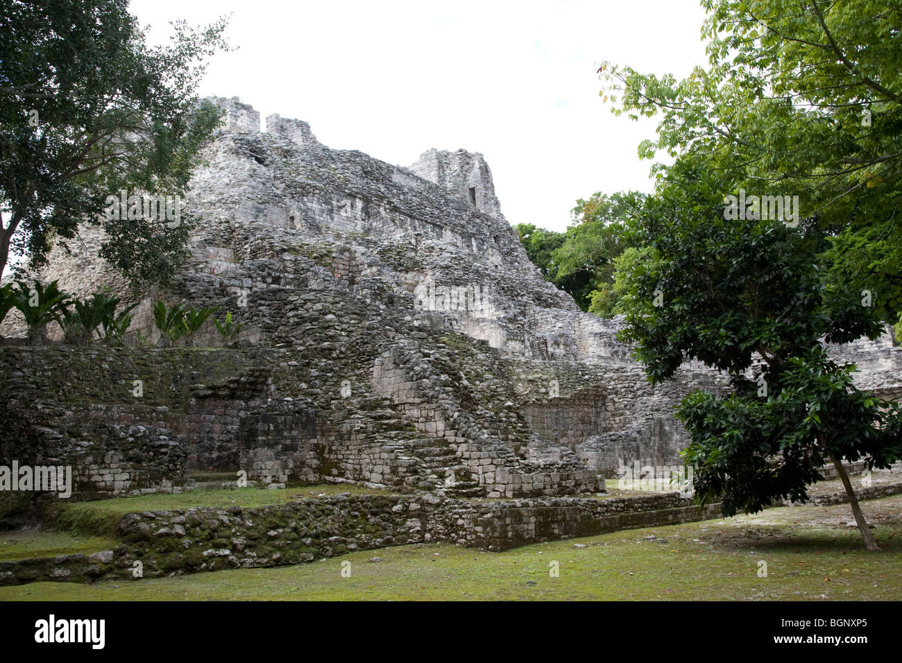 Becán Maya Ruins archaeology site, Campeche Mexico Stock Photo - Alamy