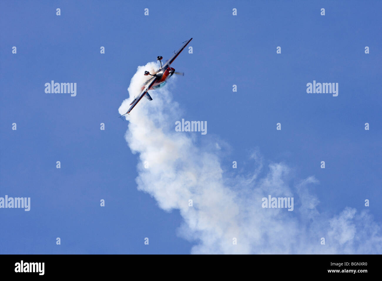 Blades aerobatic display team flying Extra 300 LP aircraft at RAF ...