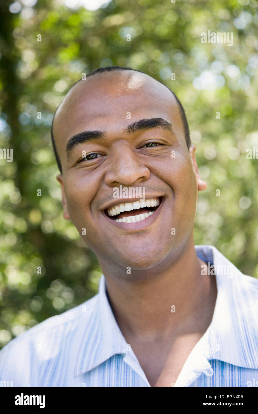 Portrait of a mid adult man smiling Stock Photo - Alamy