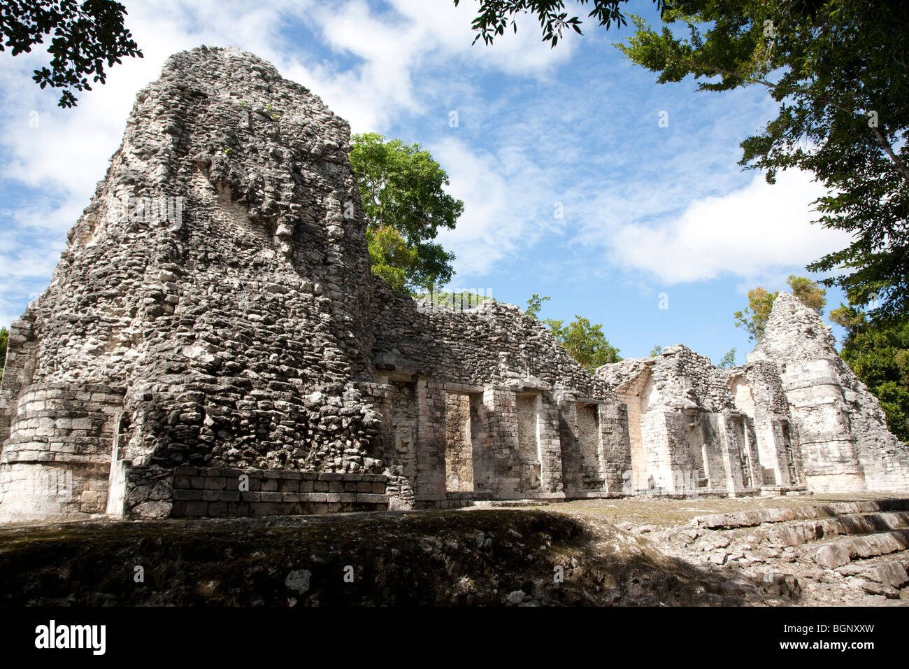 Structure I. Chicanná Maya Ruins archaeology site, Campeche Mexico ...