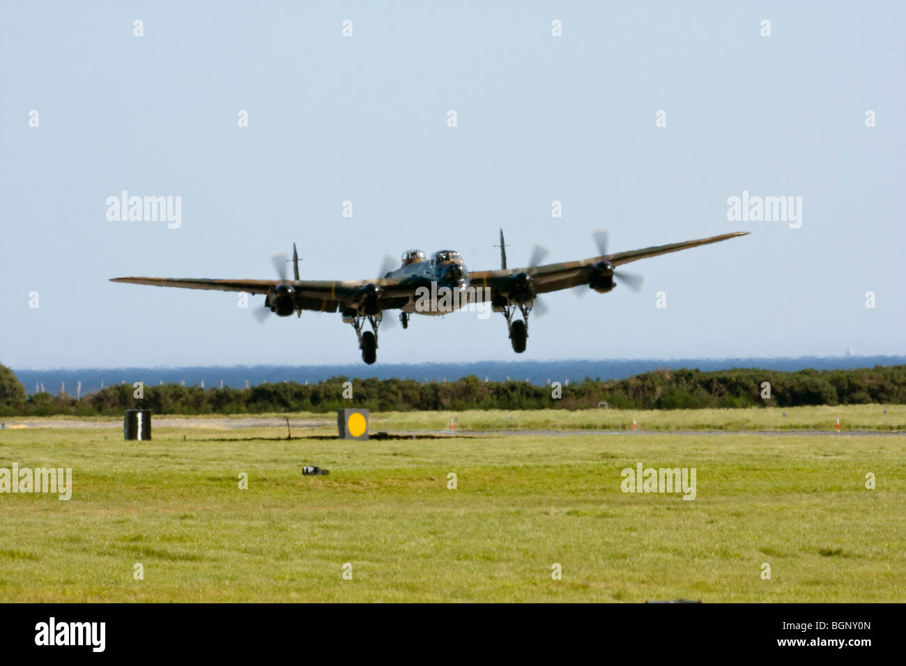 Battle of Britain Memorial Flight Lancaster at RAF Leuchars Airshow ...