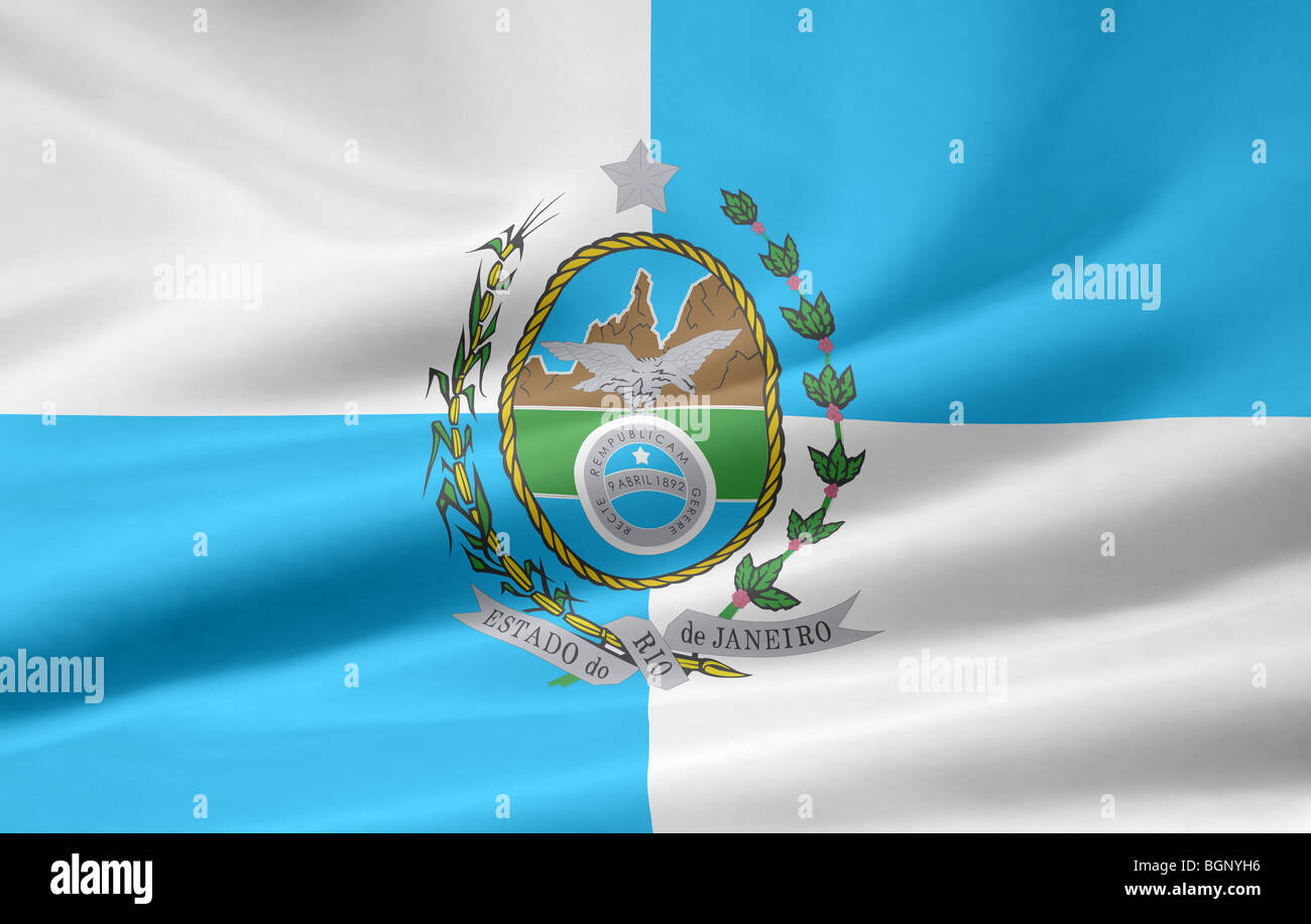 Very large flag of the brazilian state of Rio de Janeiro Stock Photo ...