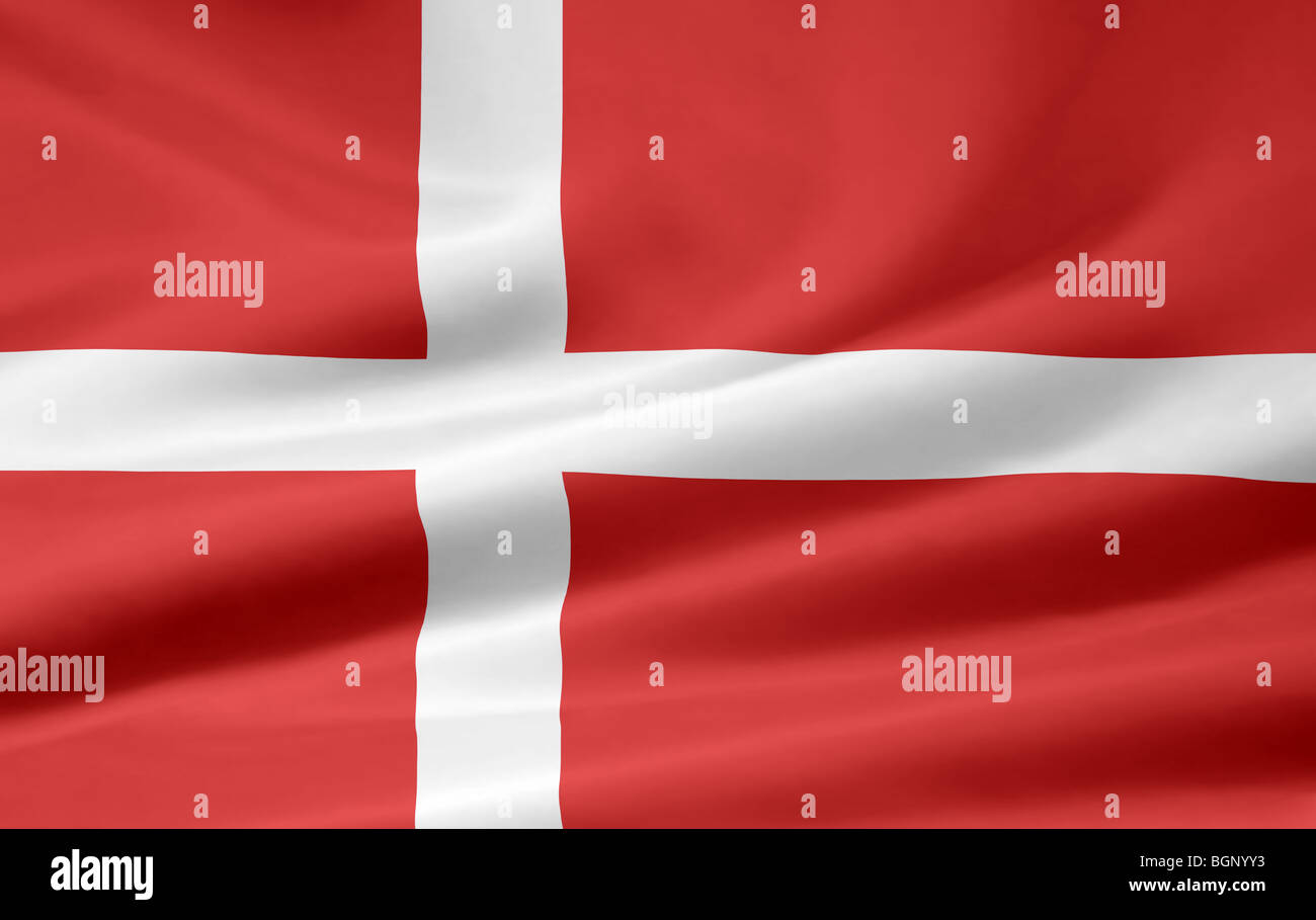 Very large flag of Denmark Stock Photo - Alamy
