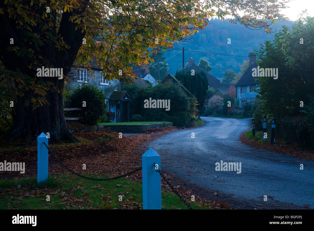 Village of Graffham, West Sussex looking towards the South Downs Stock ...