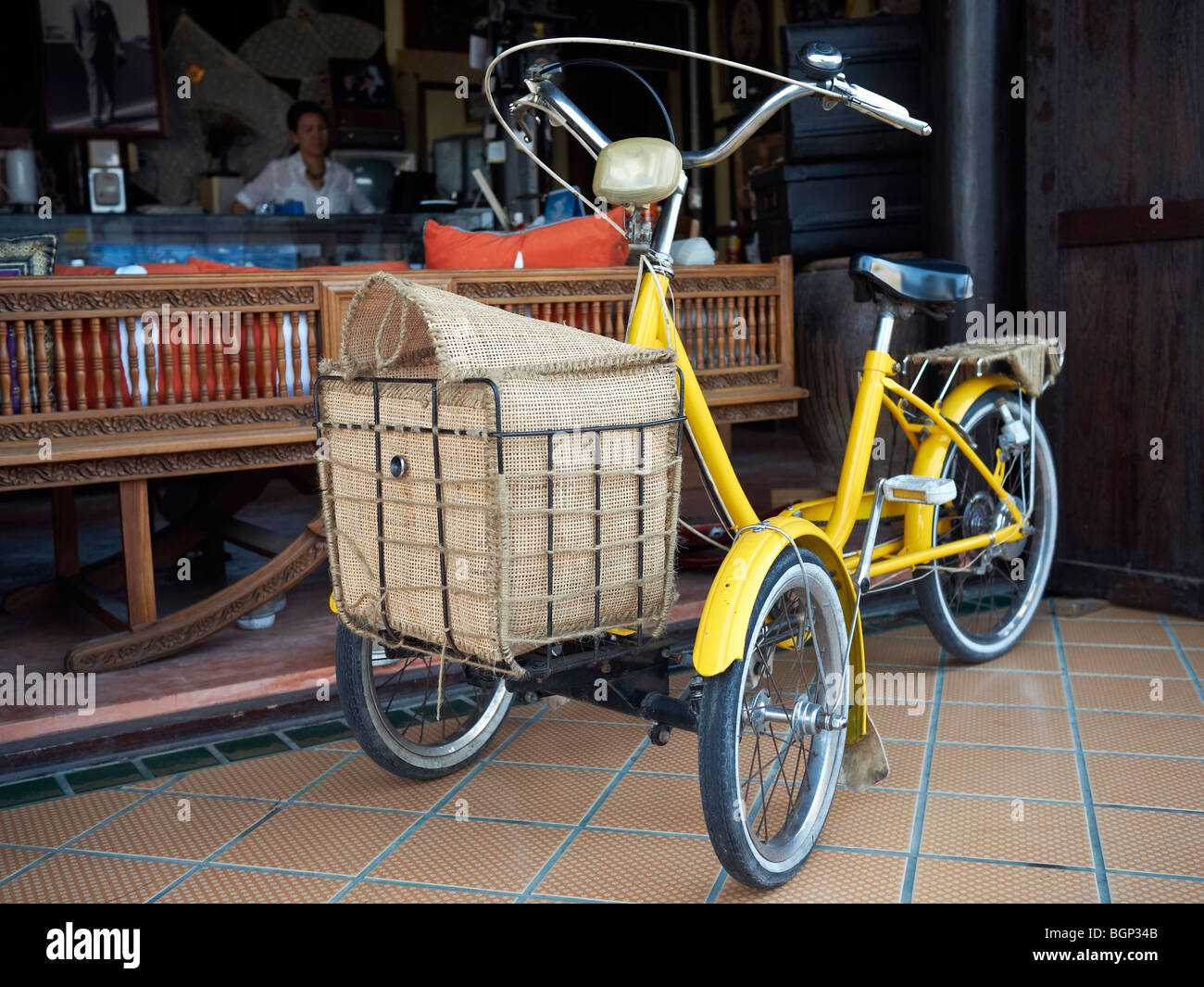 Tricycle. Rare and unusual anique Japanese tricycle with twin front ...