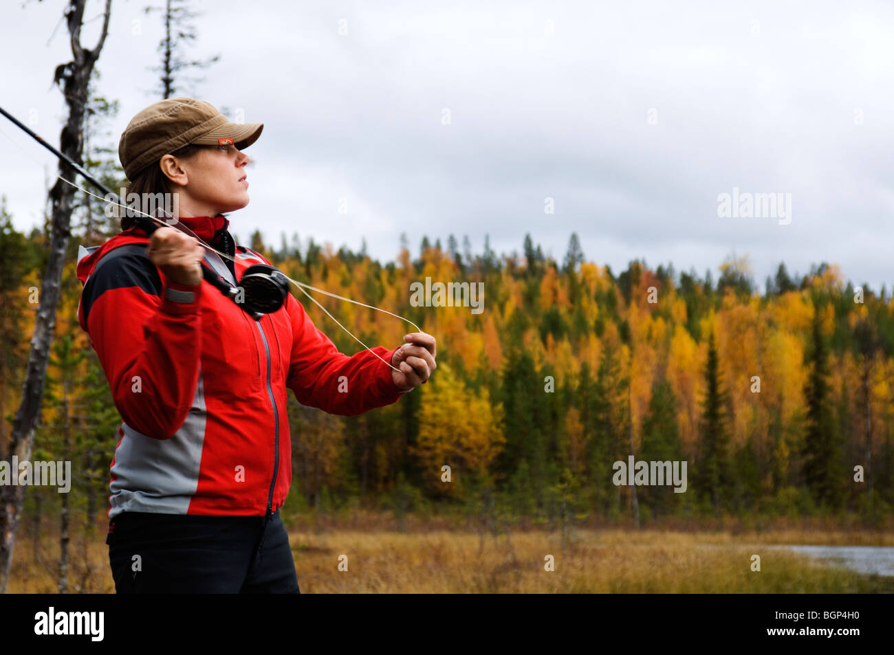 Lady fly fishing hi-res stock photography and images - Alamy