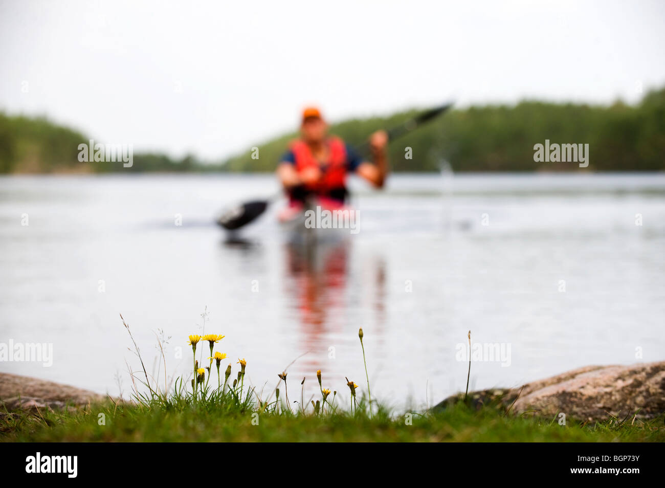 A paddler, Sweden Stock Photo - Alamy