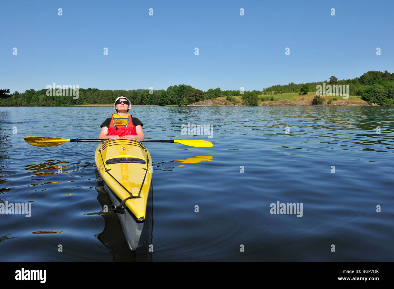 A paddler, Sweden Stock Photo - Alamy