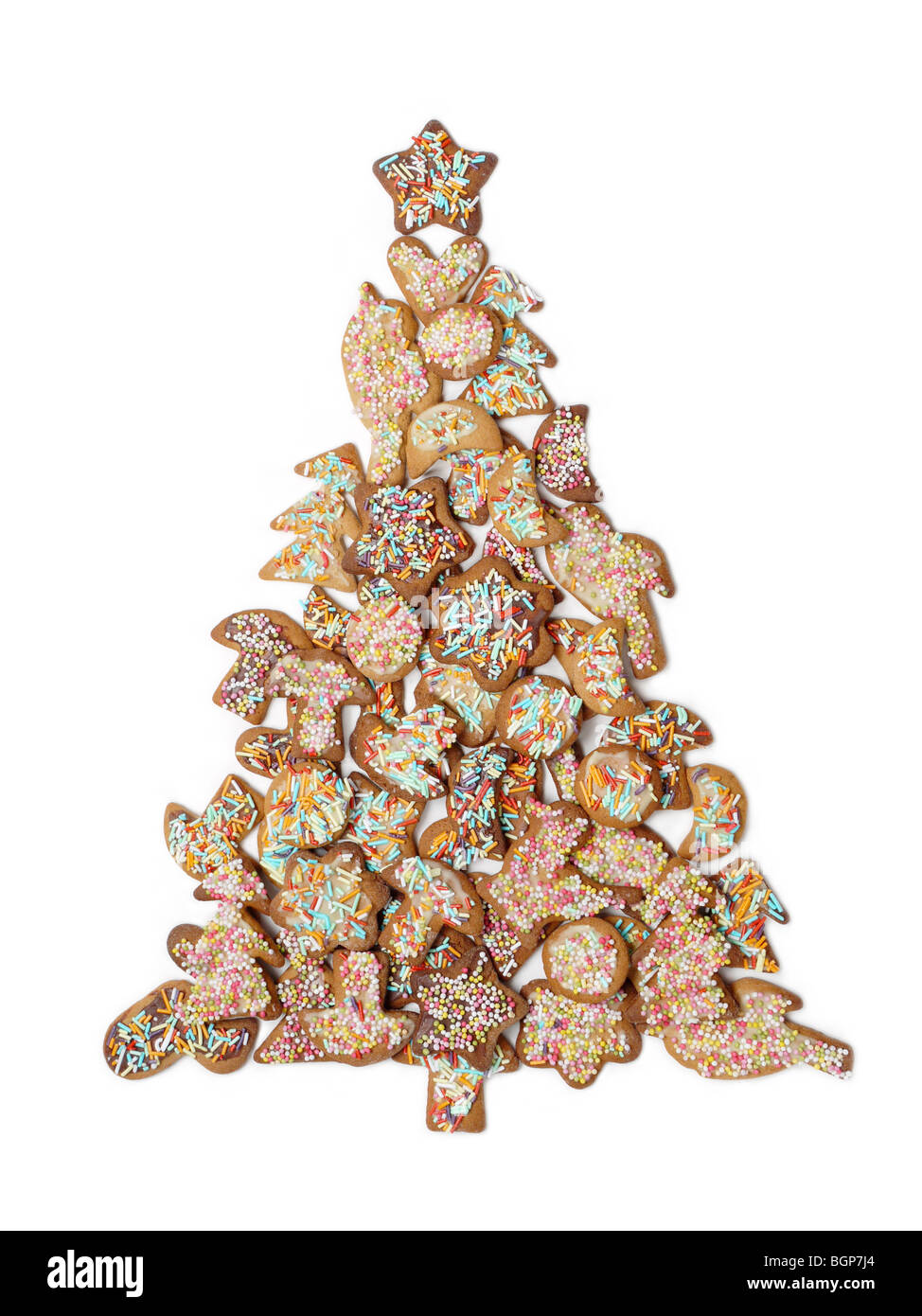 Christmas tree in shape Cut Out Stock Images & Pictures - Alamy
